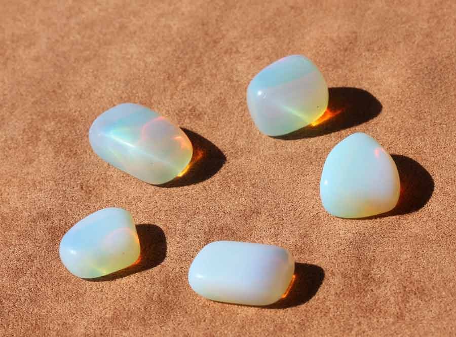 Opalite - opalit krystal - stk, pris - Polerede krystaller - Frøtorvet ApS